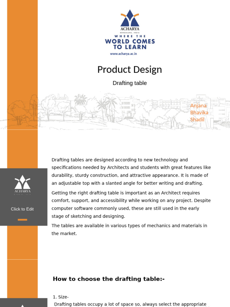 Drafting Table | PDF