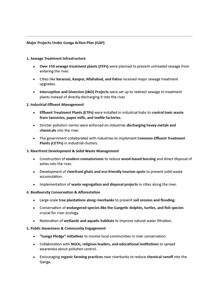 ganga action plan | PDF