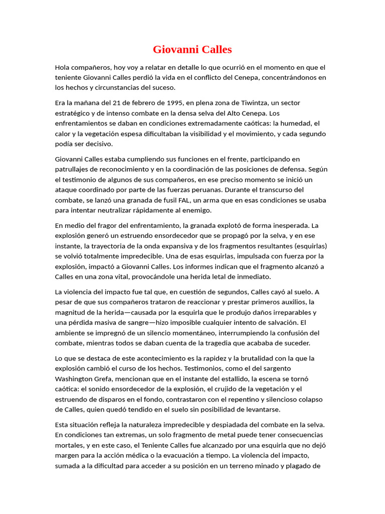 Giovanni Calles | PDF | Militar