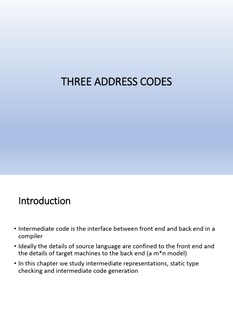 Compiler - Three Addr Codes | PDF | Computing | Software Development