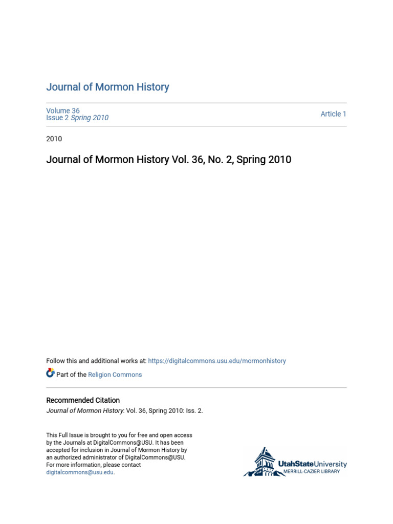 Mormon | PDF | Joseph Smith | The Church Of Jesus Christ Of Latter Day ...