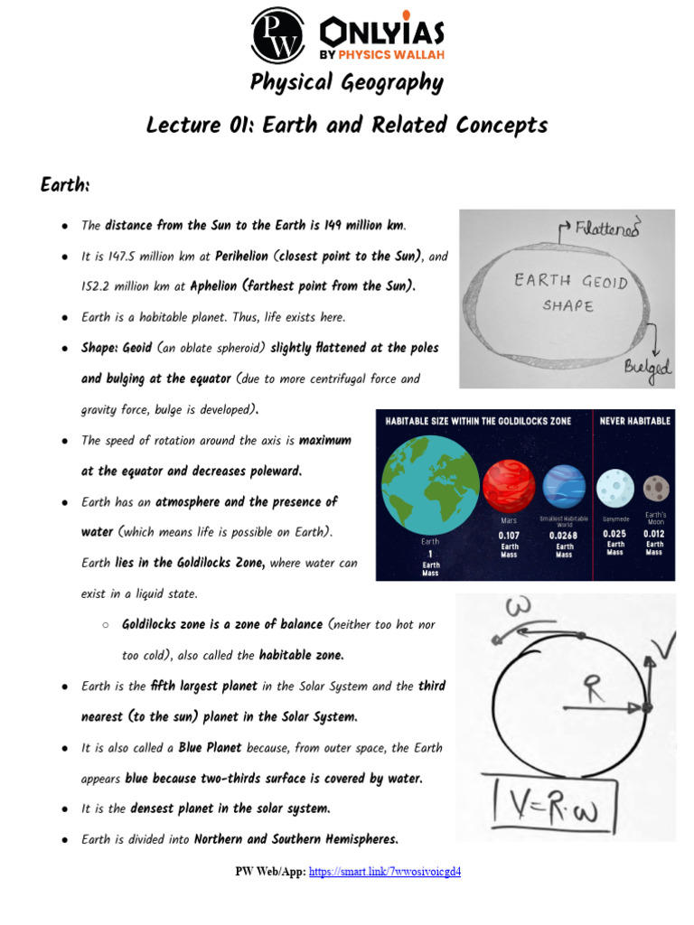 Physical Geography 01 Daily Class Notes665f22b82e0ddb00189a2eed | PDF ...