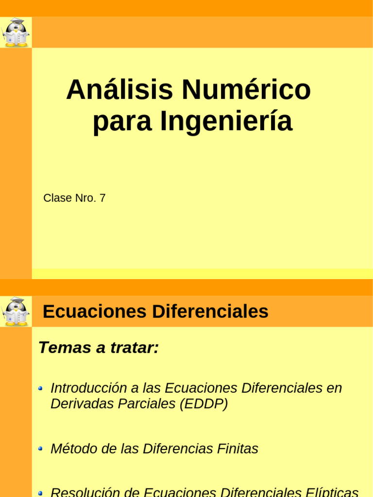Clase7 21 | PDF | Ecuaciones | Ecuación diferencial parcial