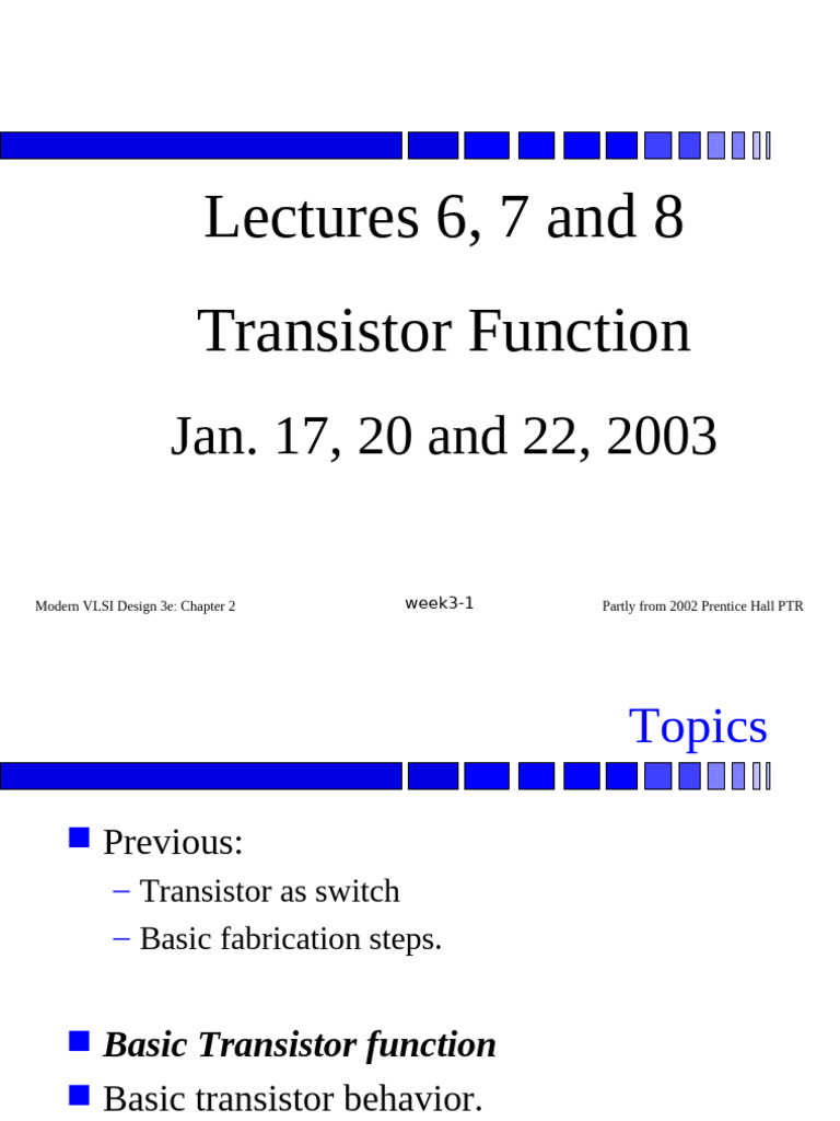 3-1 Transistor Function | PDF | Field Effect Transistor | Transistor