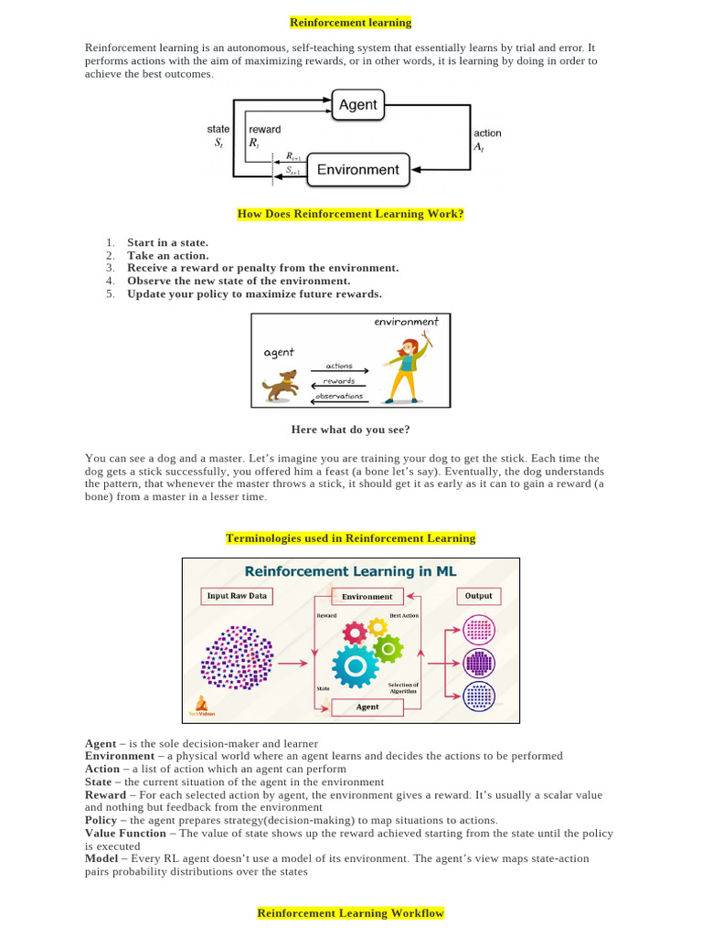 Reinforcement Learning Is An Autonomous | PDF | Learning | Cognitive ...