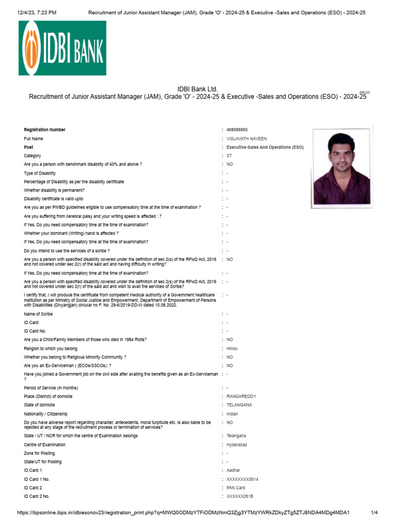 Recruitment of Junior Assistant Manager (JAM), Grade 'O' - 2024-25 ...