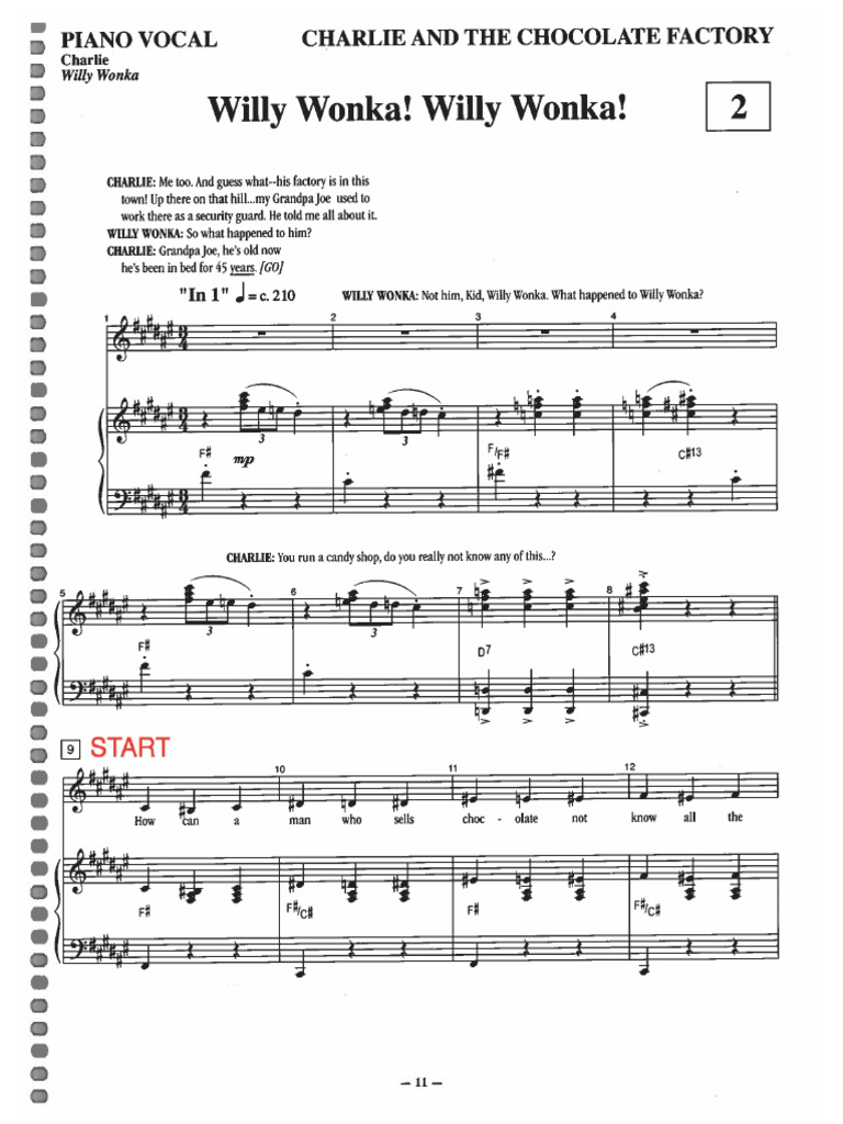 Charlie Song - Willy Wonka! Willy Wonka! | PDF