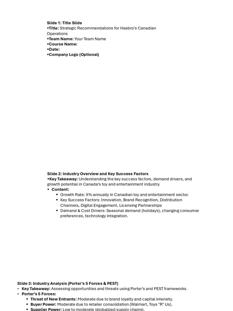 CIIP Presentation Outline-169071771 | PDF | Hasbro | Brand