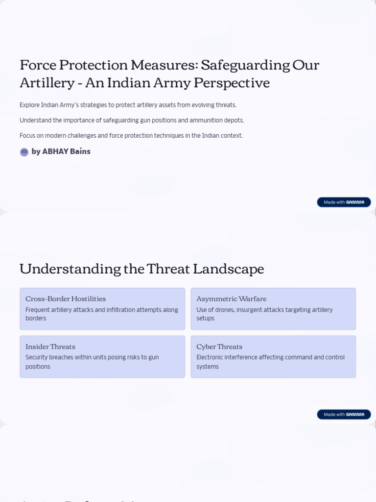 Indian Army Artillery Protection Strategies | PDF | Unmanned Aerial ...