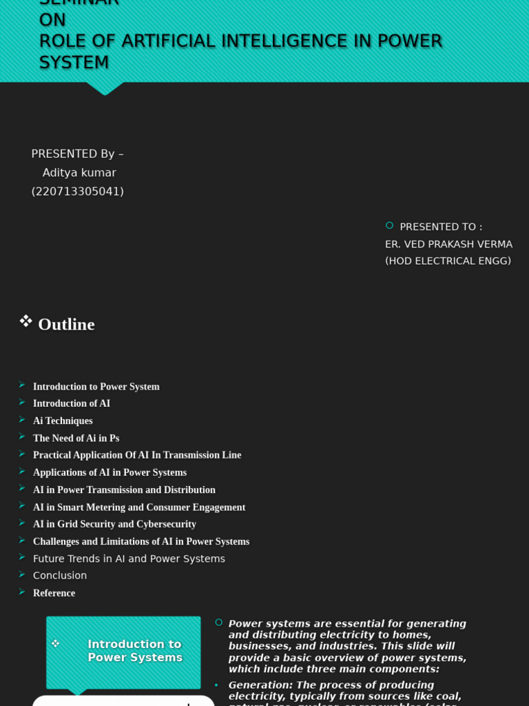 Introduction To Power Systems 2.0 | PDF | Artificial Intelligence ...