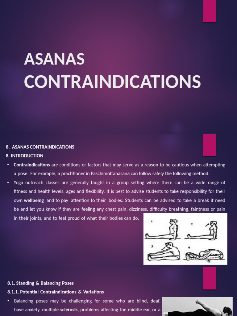 8b8asana Contraindications | PDF | Asana | Carpal Tunnel Syndrome