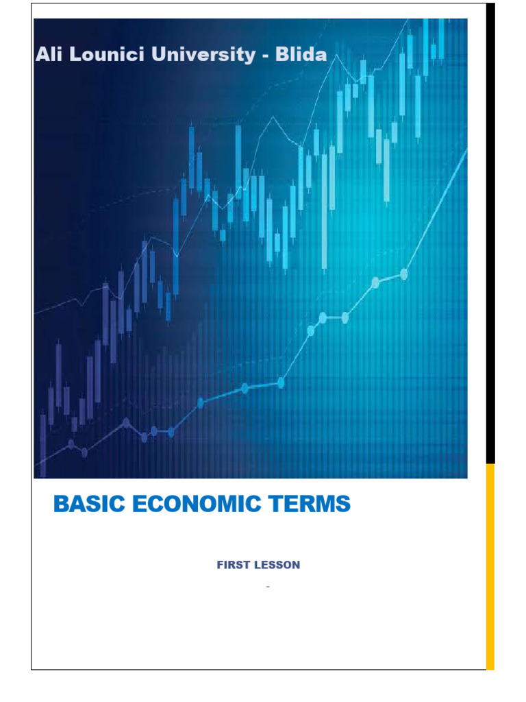Lesson 001 - Basic Economic Terms | PDF | Economics | Macroeconomics