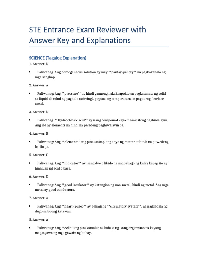 STE_Reviewer_SCIENCE_Tagalog | PDF