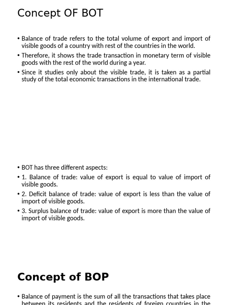 Understanding Balance of Payments Concepts | PDF | Balance Of Payments ...