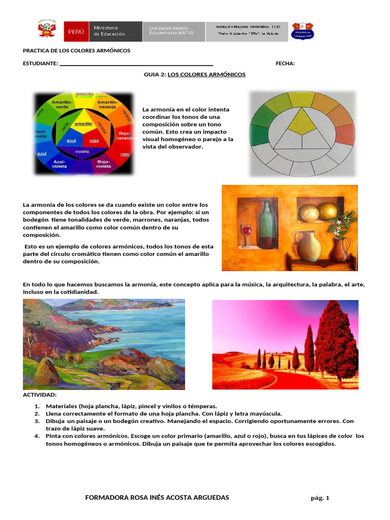 Practica de Los Colores Armonicos - 25 | PDF