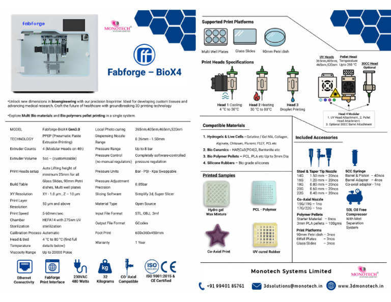 Fabforge BioX4 Gen3.0 Final | PDF
