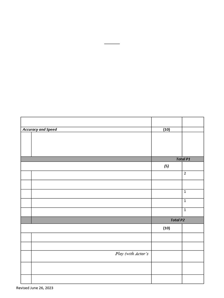 2023 CSEC EDPM SBA Generic Updated Mark Scheme | PDF | Page Layout | Typefaces