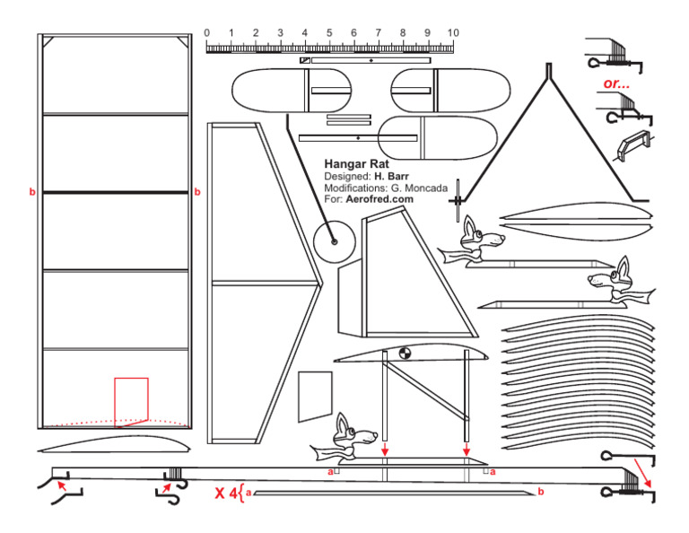 Plano de Construcción Del Avion Hangar Rat. | PDF