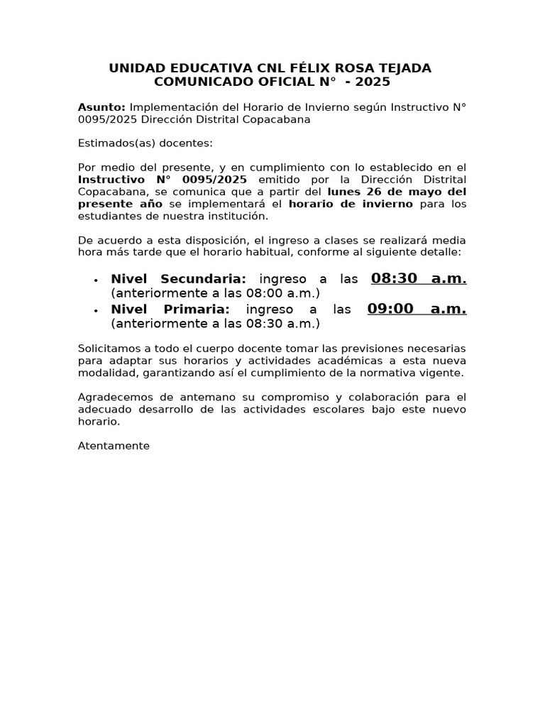 Unidad Educativa CNL Félix Rosa Tejada | PDF