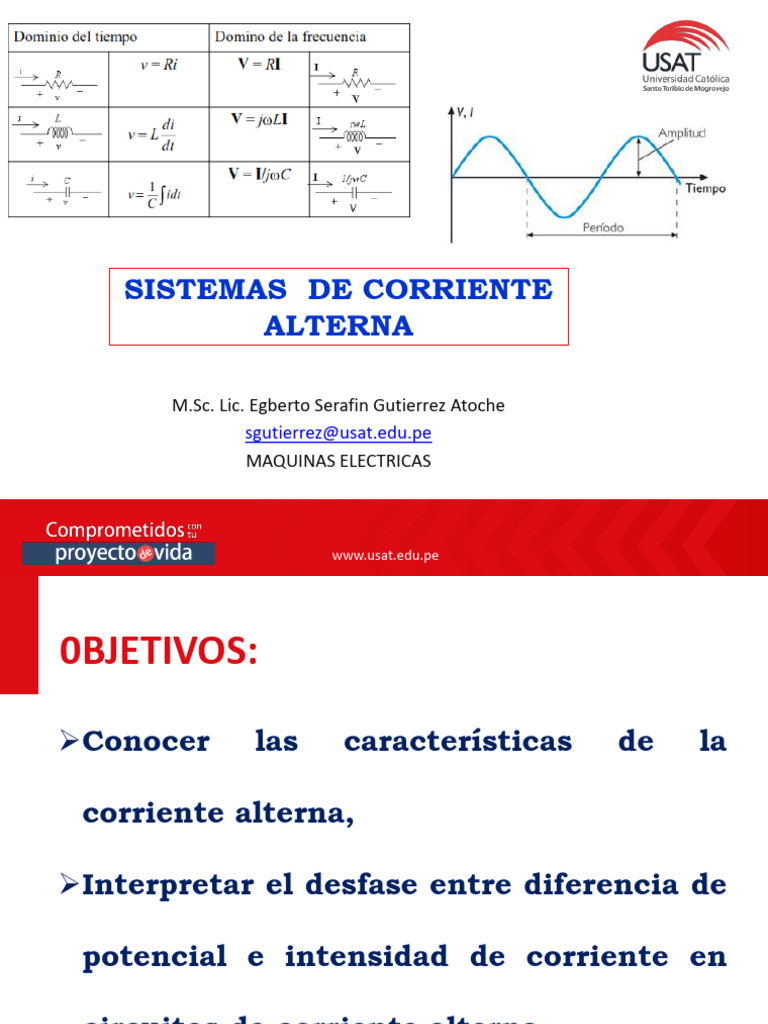 Características de la Corriente Alterna | PDF | Corriente alterna ...