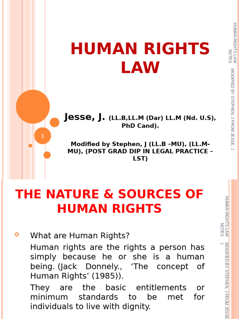 Human Rights Law by Dr. Jesse ZECHARIAH | PDF | Human Rights | Treaty