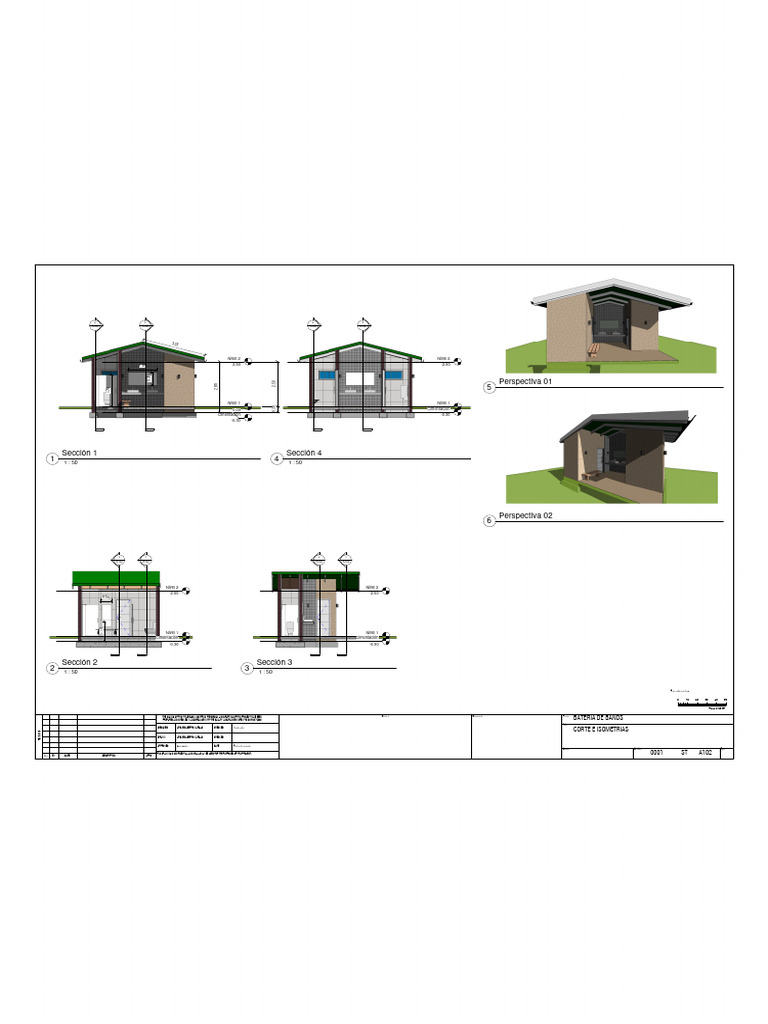 Baño01v2 - Plano - A102 - CORTE E ISOMETRIAS | PDF | Quality Management ...