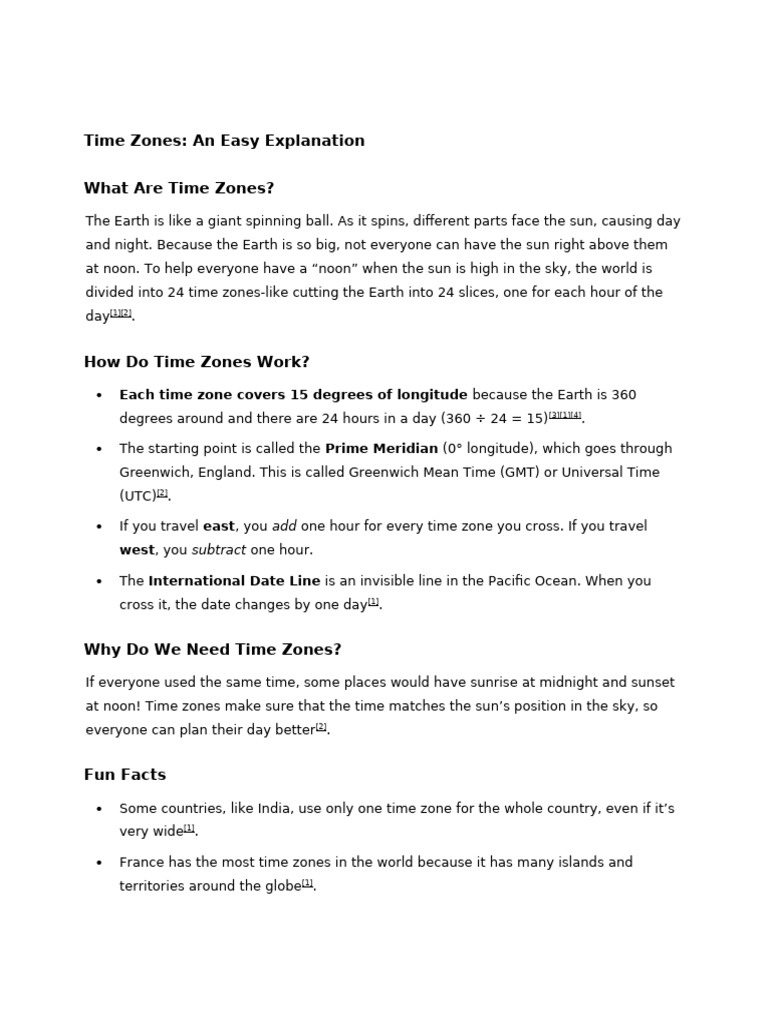 Understanding Time Zones Simplified | PDF | Hour | Greenwich Mean Time