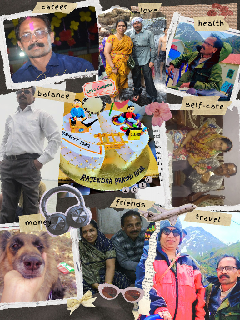 Colorful Scrapbook Vision Board Photo Collage Poster - 20250518 ...