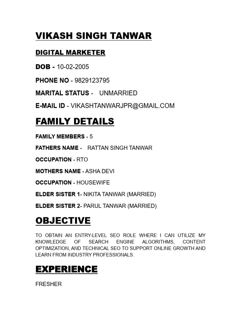 Vikash Resume | PDF