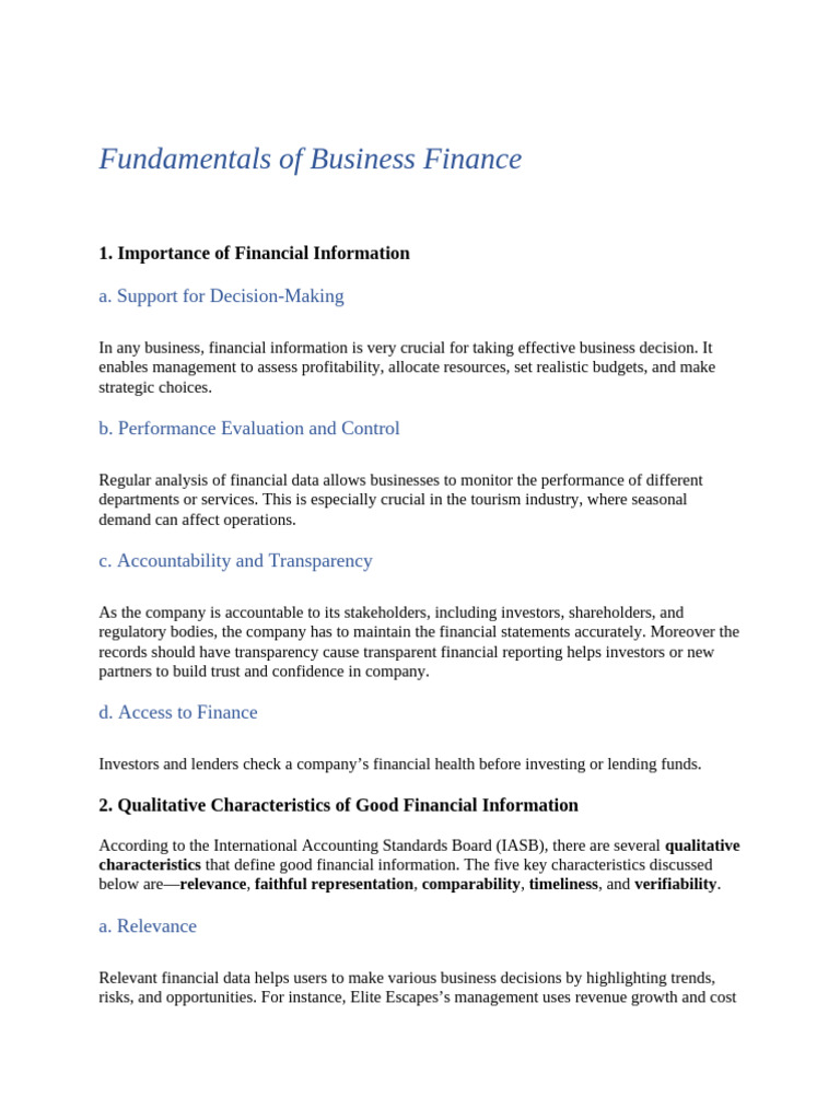 Business Finance Fundamentals Explained | PDF | Expense | Equity (Finance)