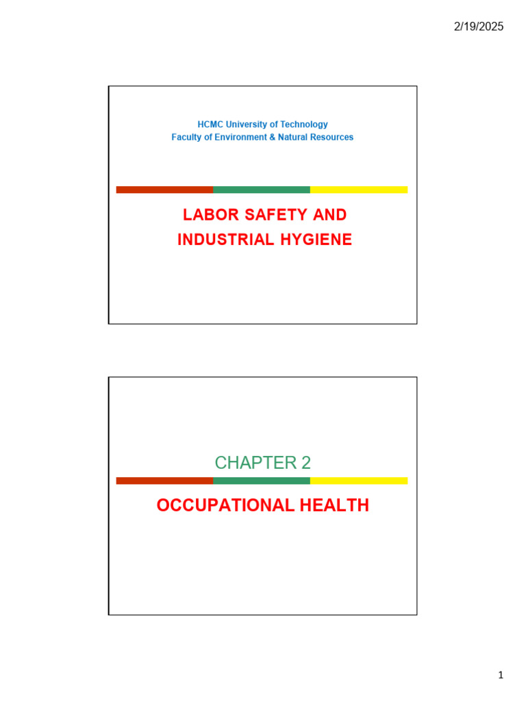 Chapter 2 OCCUPATIONAL HYGIENE | PDF | Radiation | Radiation Protection