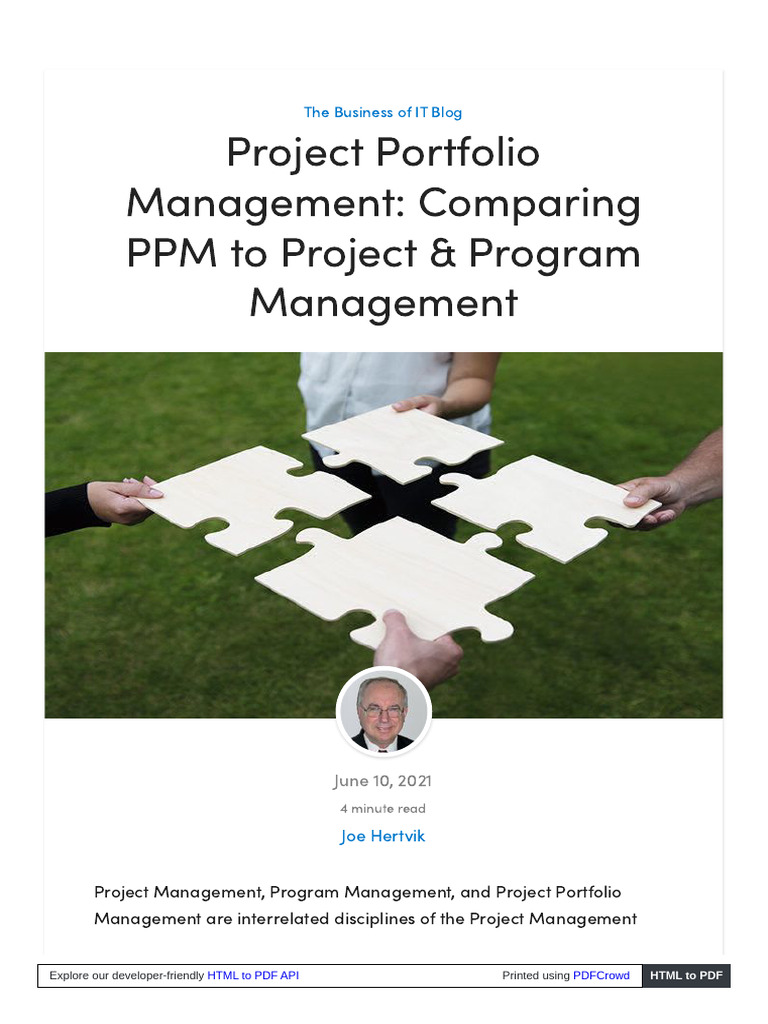 PPM vs Project & Program Management | PDF | Project Management | Computing