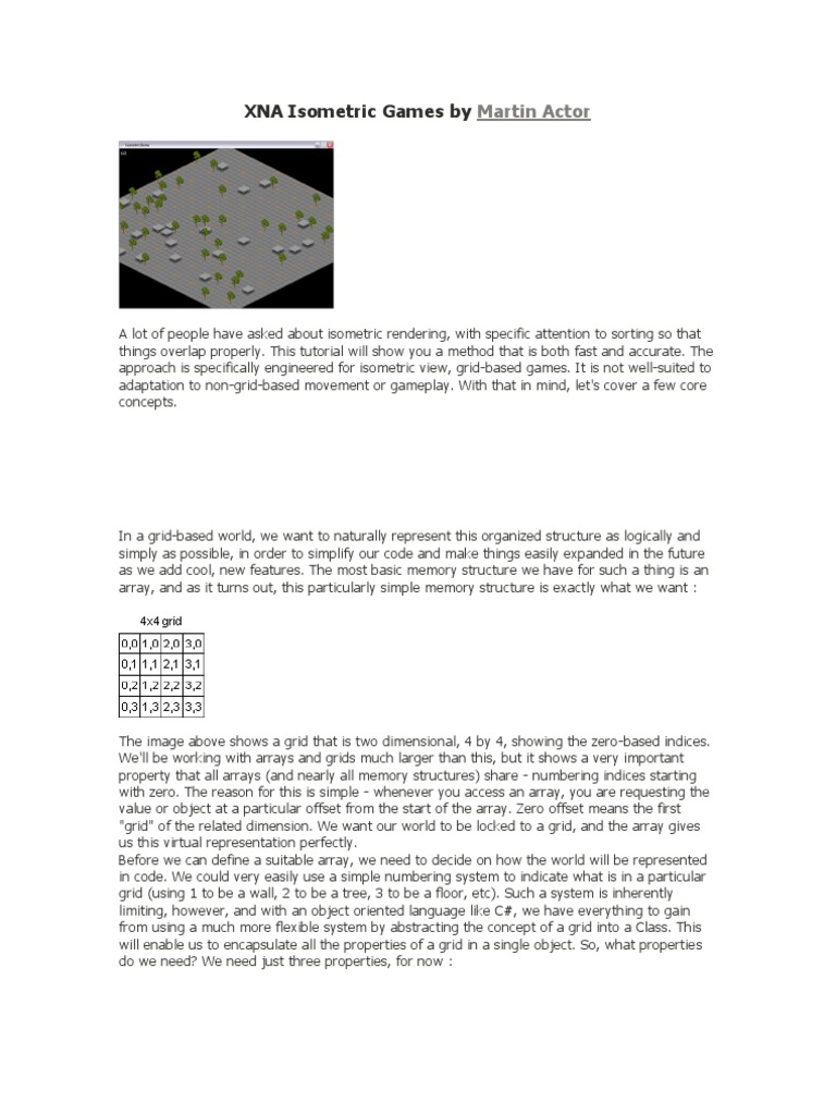 Xna Isometric Games By Martin Actor Pdf Array Data Structure Texture Mapping