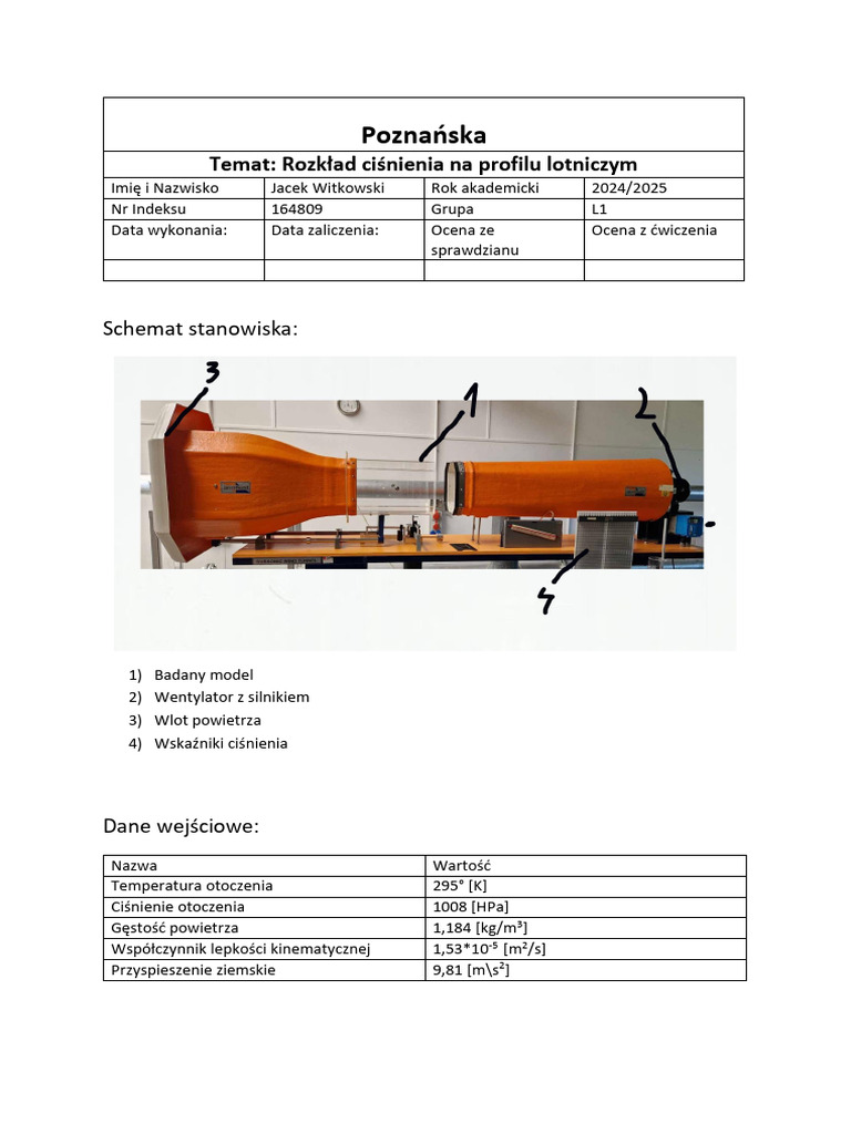 Jacek Witkowski 164809 L1 Aero Zaj 2 | PDF