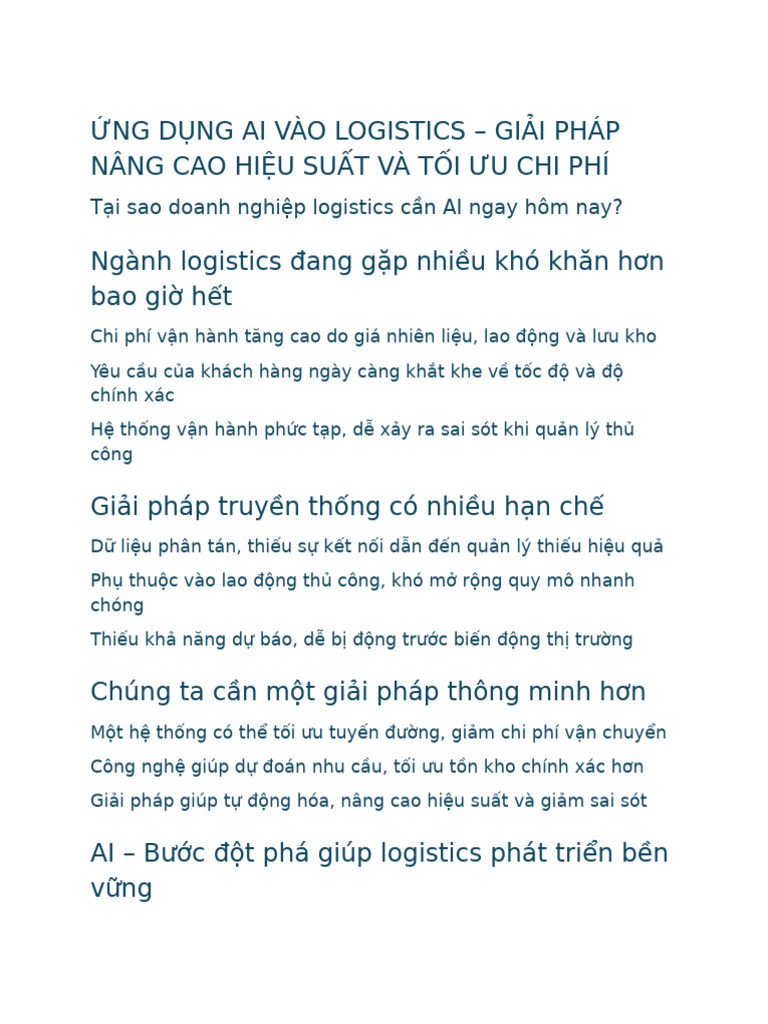NG D NG Ai Vào Logistics | PDF