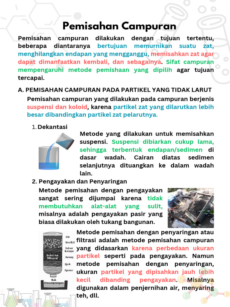 Metode Pemisahan Campuran Air | PDF