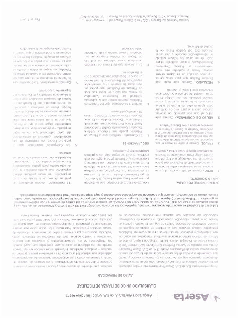 Clausulado 1 | PDF