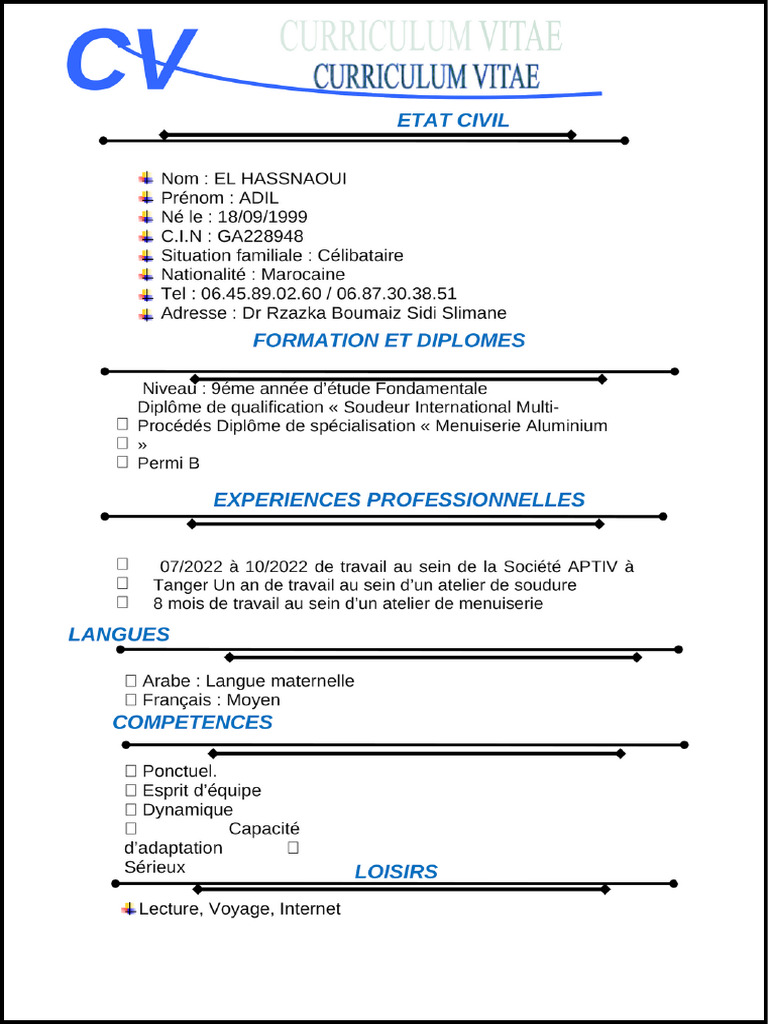 EL HASSNAOUI Adil PDF | PDF
