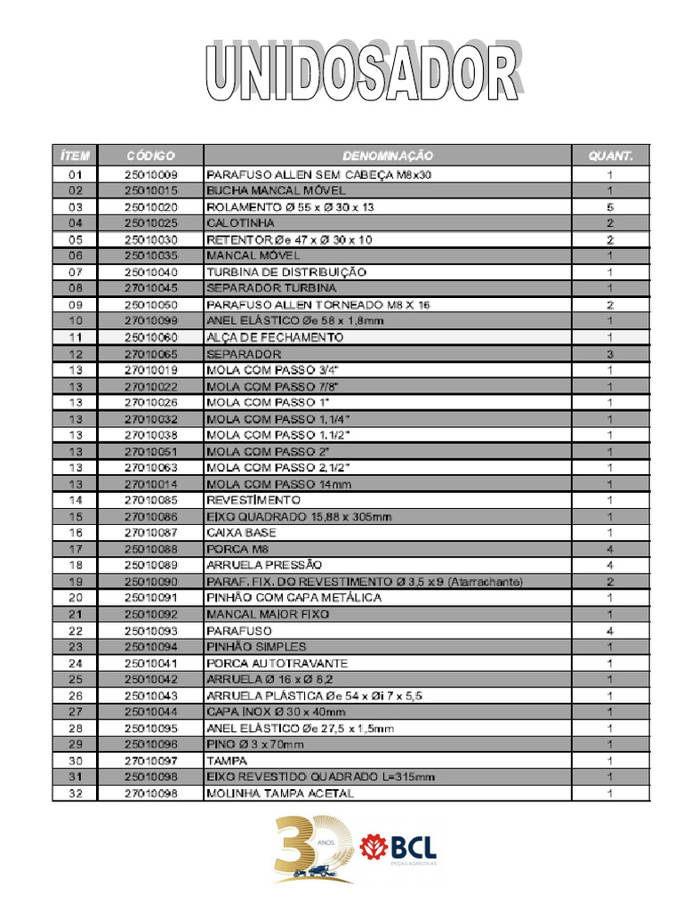 Catálogo Unidosador BCL | PDF