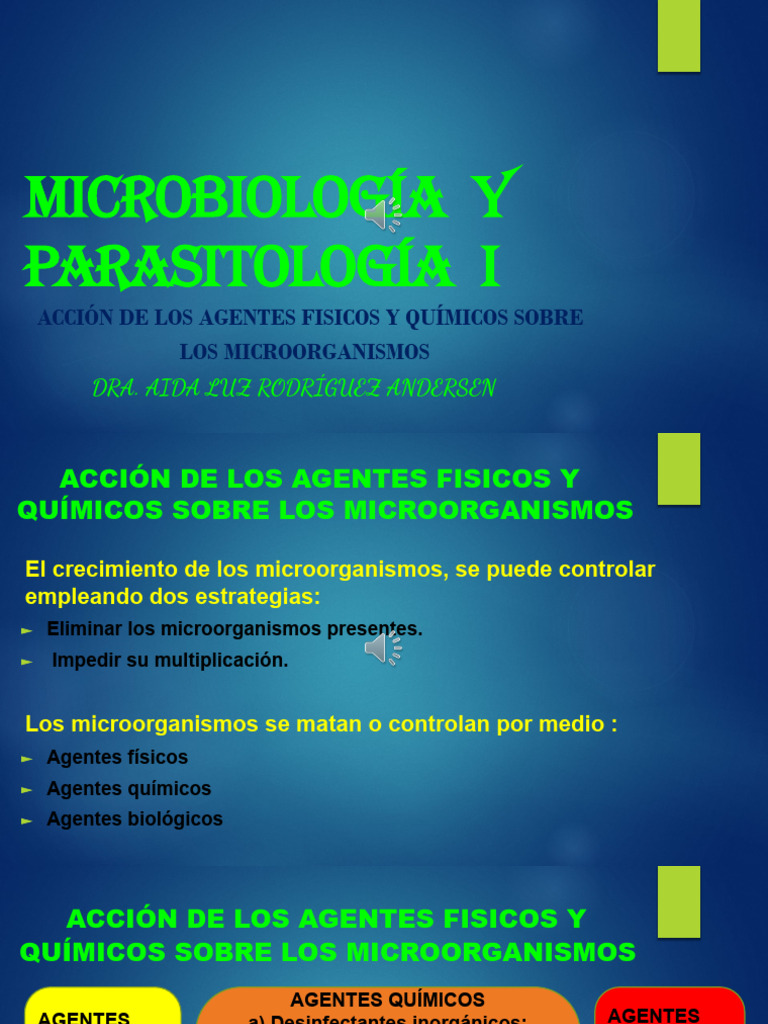5-Acción de Los Agentes Físicos y Químicos Sobre Los MO | PDF | Agua ...