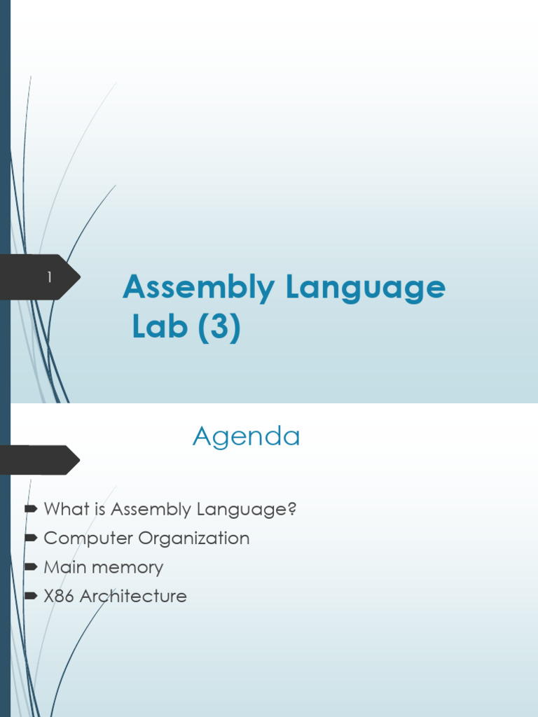 Introduction to Assembly Language | PDF | Assembly Language | Pointer ...