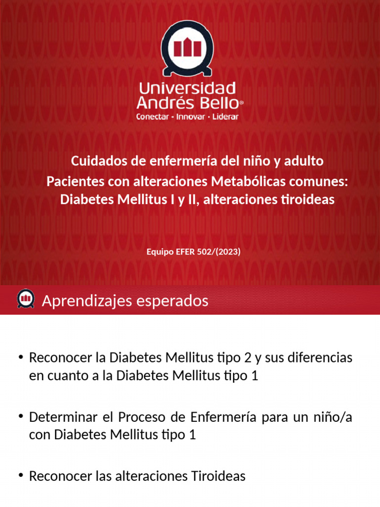 Alteraciones Metabolicas EFER 502 | PDF | Diabetes | Hipotiroidismo