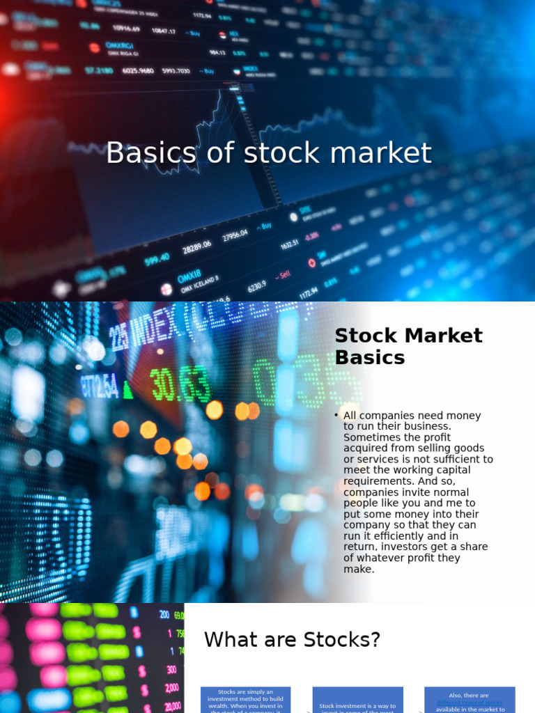 Basics of Stock Market 1 | PDF | Stocks | Margin (Finance)