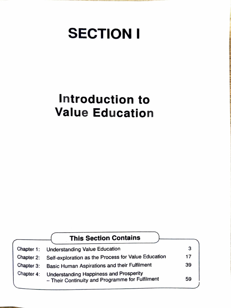 Chapter-1 (Understanding Value Education) | PDF | Existence | Happiness