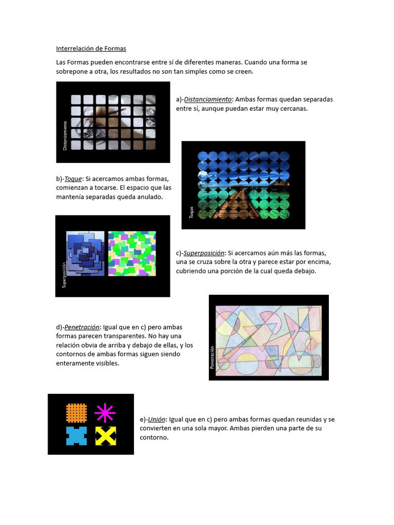 Interrelación de Formas en Diseño | PDF