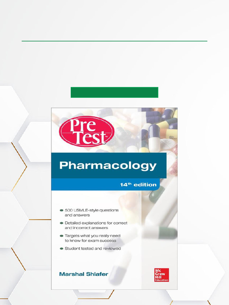 Pharmacology PreTest Self Assessment and Review 14/E 14th Edition New ...