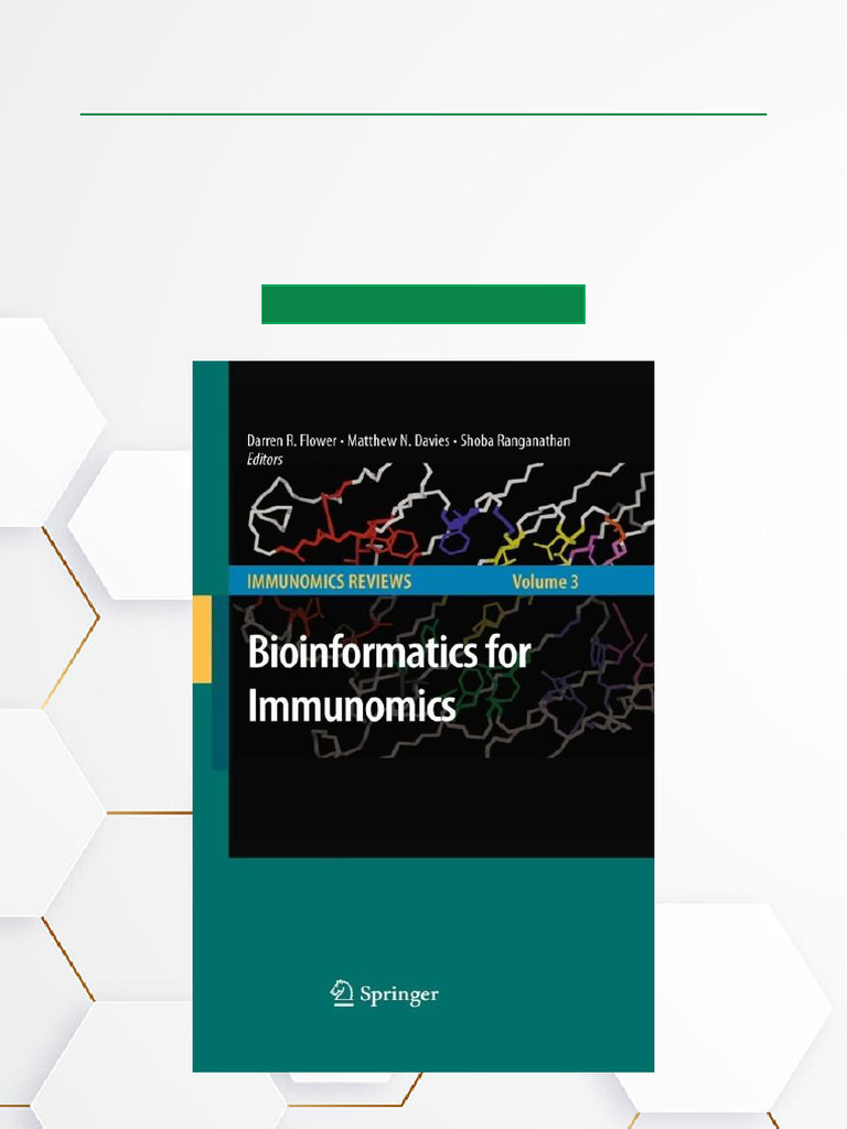 Bioinformatics For Immunomics, 1st Edition Full Ebook Access | PDF ...