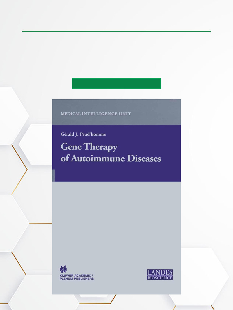 Gene Therapy for Autoimmune Diseases | PDF | Gene Therapy | Cytokine