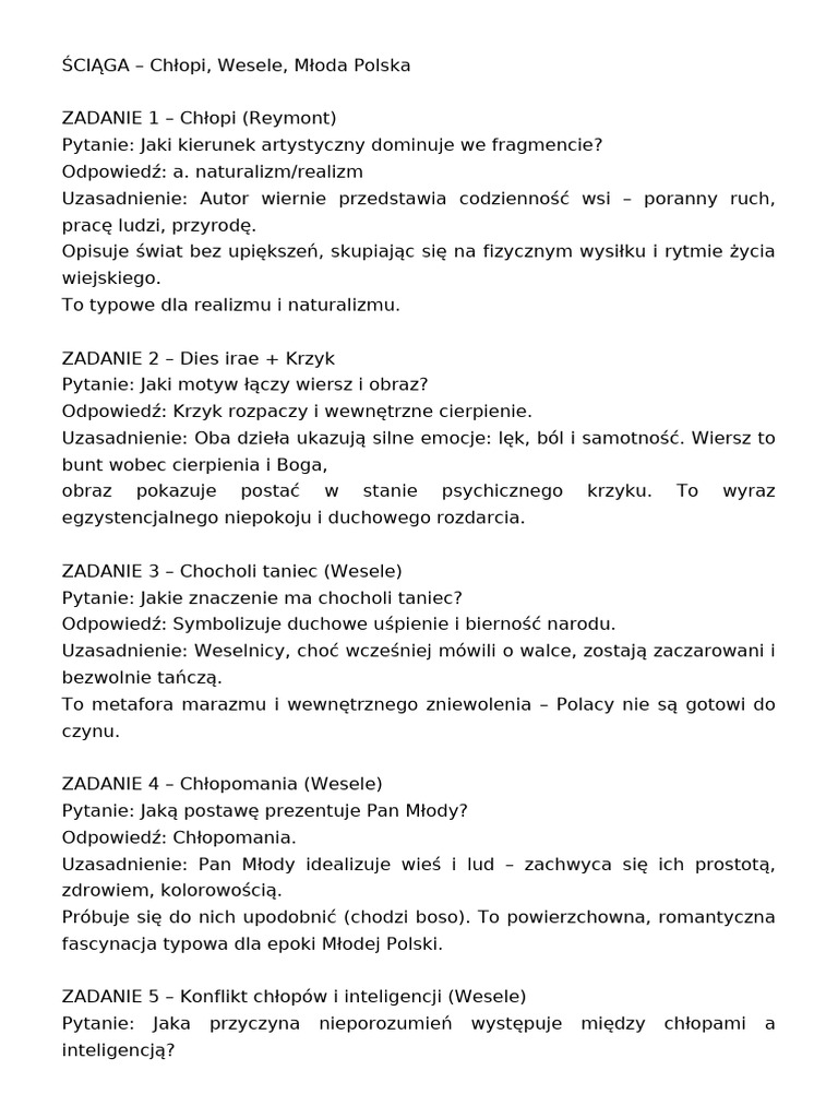 Sciaga Wesele Chlopi A5 | PDF