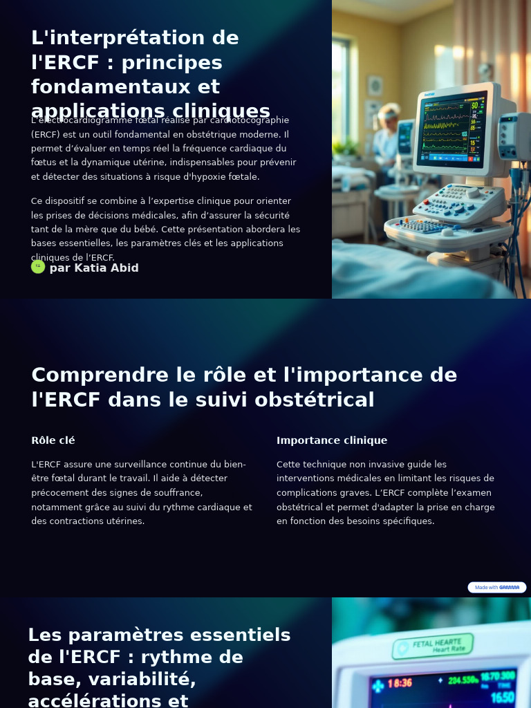 Interprétation de l'ERCF en obstétrique | PDF | Médecine | Médecine ...